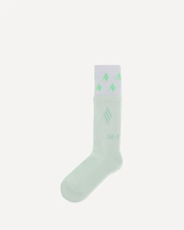 Attico Logo Cotton Socks - Green