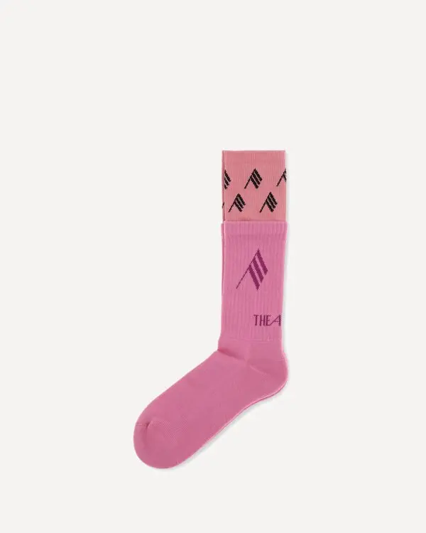 Attico Logo Cotton Socks - Pink