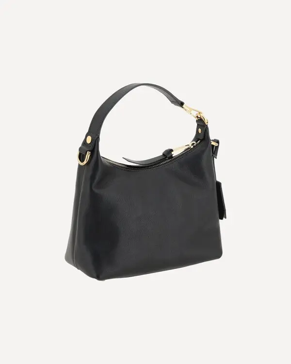 Versace Leather Hobo Handbag