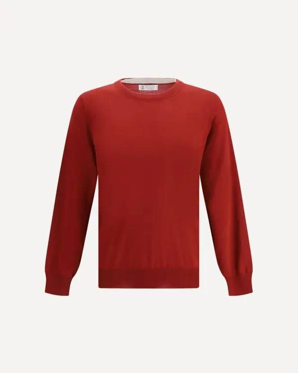 Brunello Cucinelli Virgin Wool Crew Neck Sweater