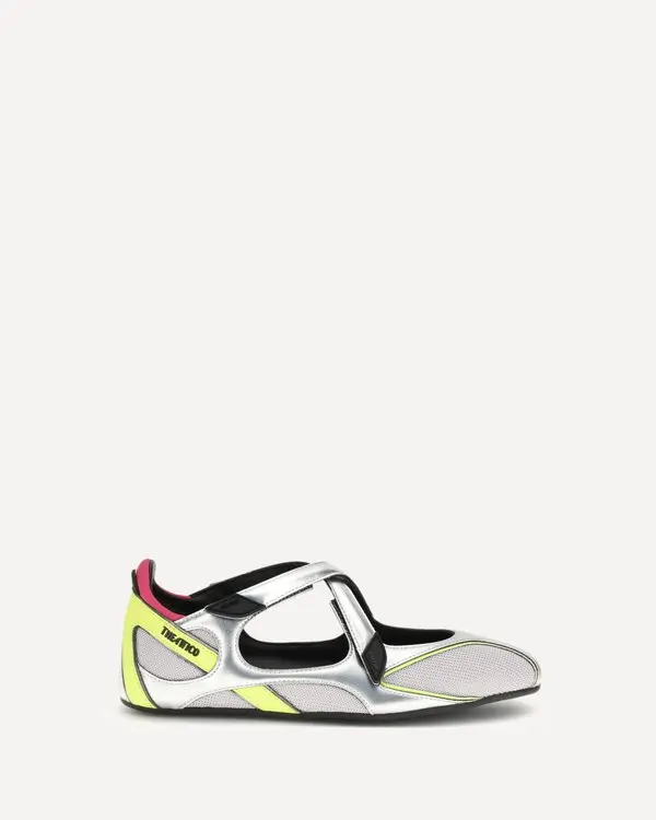 Attico Floor 01 Ballerinas - Silver