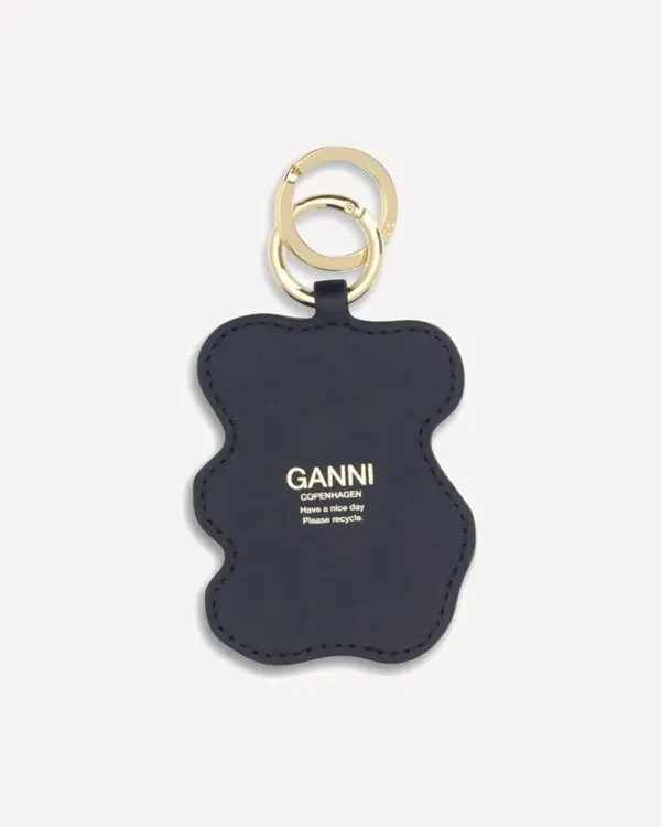 GANNI Teddy Bear Keyring With Heart Detail - Multicolour