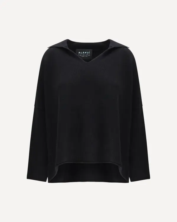 Alanui Pullover With Polo Collar