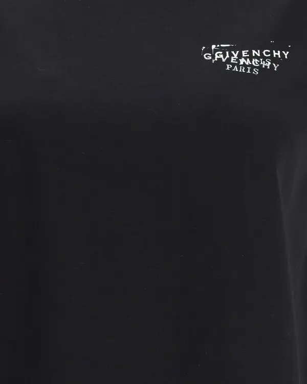 Givenchy Cotton T-shirt With Logo Detail - Black