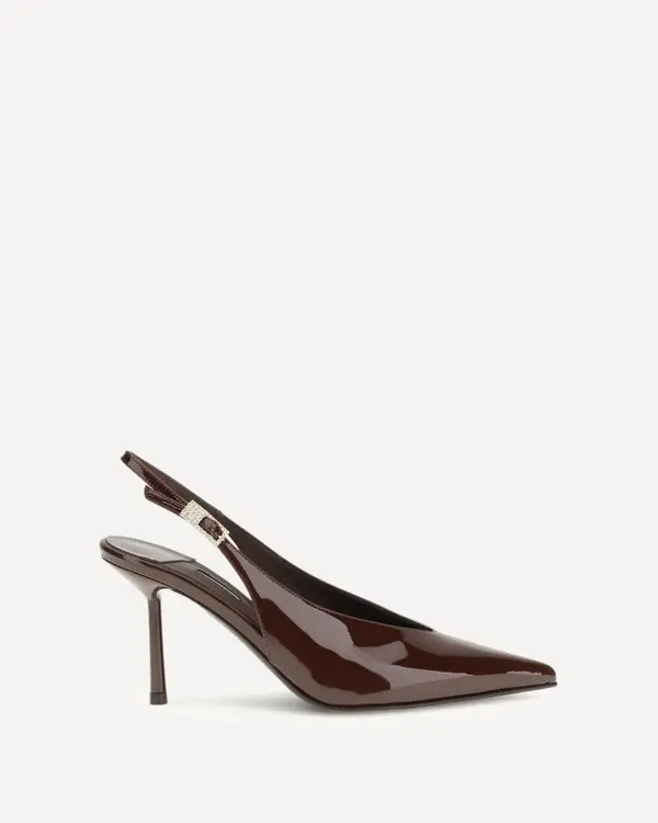 LE SILLA Clivage Slingback Stiletto Heel - Brown