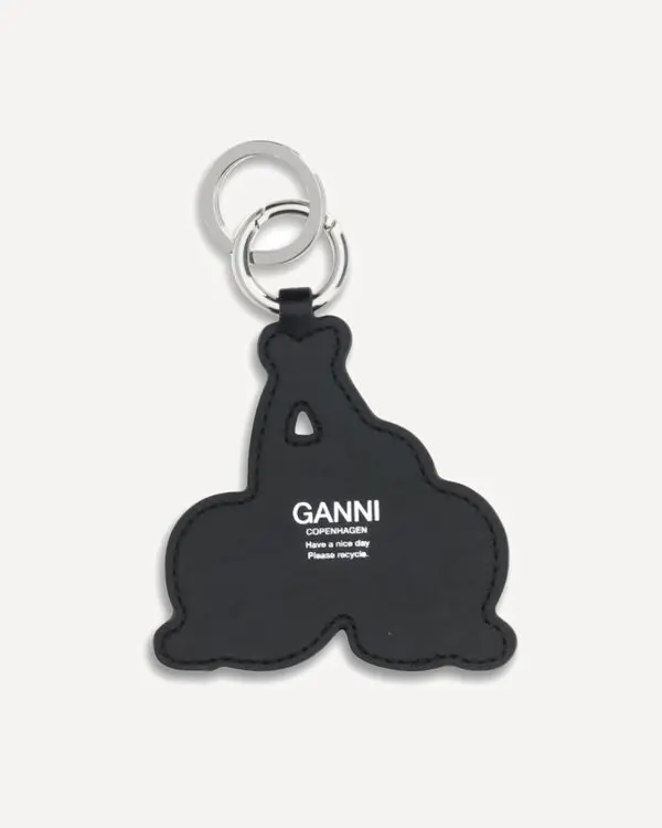 GANNI Cherry Motif Keyring - Red