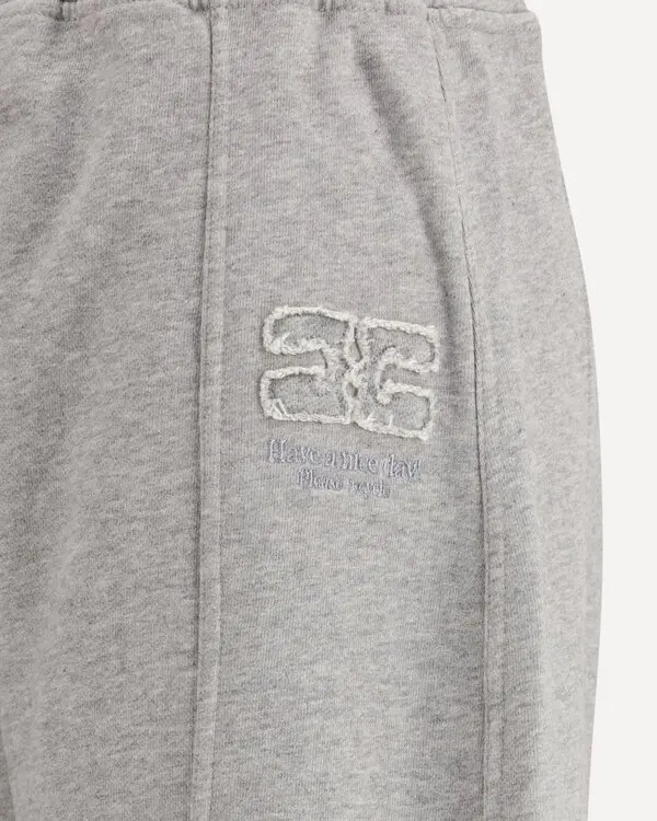 GANNI Embroidered Relaxed Fit Trousers