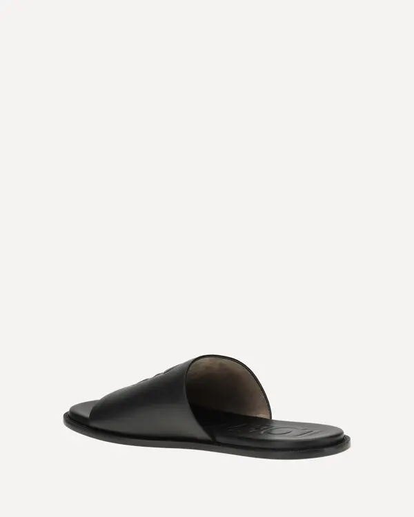 Loewe Slide Anagram Flex Sandals In Calfskin
