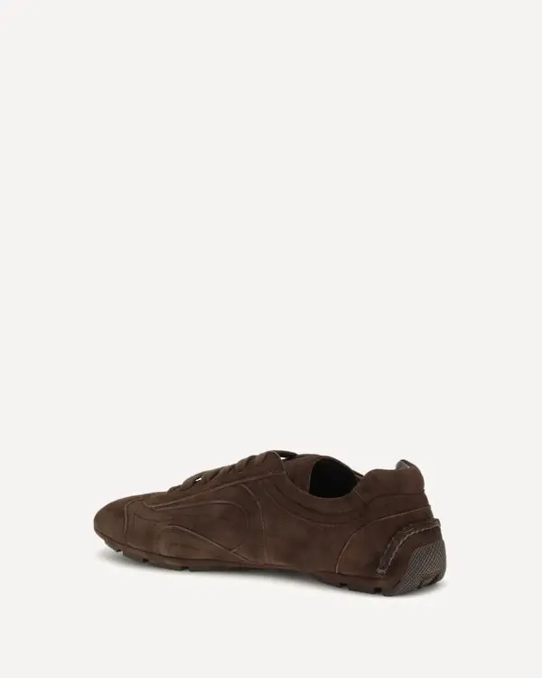 Prada Monte Carlo Re-edition 2005 Suede Sneakers - Brown
