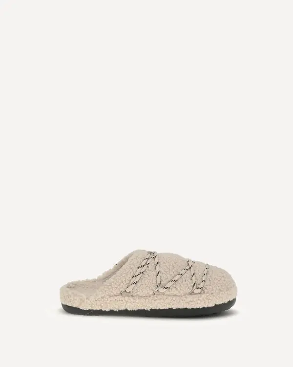 Moon Boot Teddy Slipper - Beige