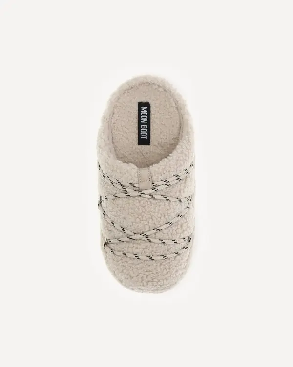 Moon Boot Teddy Slipper - Beige
