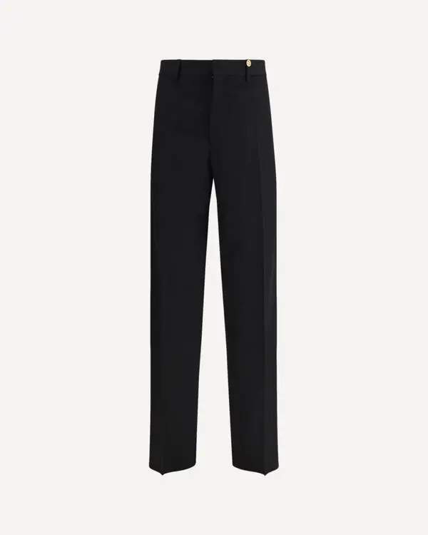 Versace Formal Wool Pants - Black