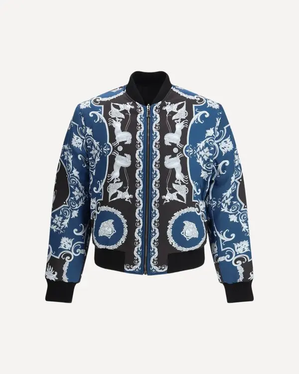 Versace Reversible Bomber Jacket - Black