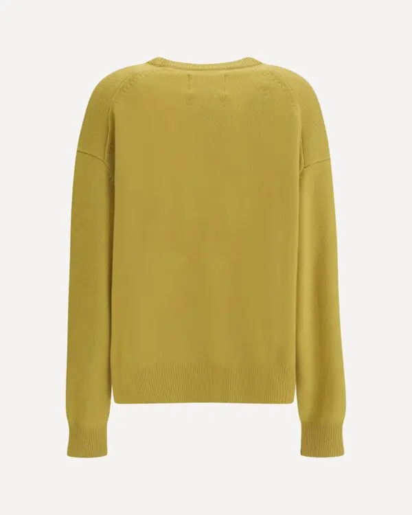 Extreme Cashmere N°457 Jack V-neck Cashmere Sweater - Yellow