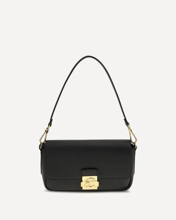 COCCINELLE Large C-me Lock Shoulder Bag - Black