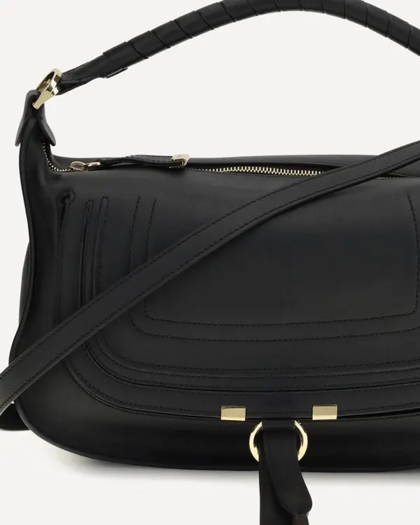 Chloé Marcie Small Shoulder Bag - Black