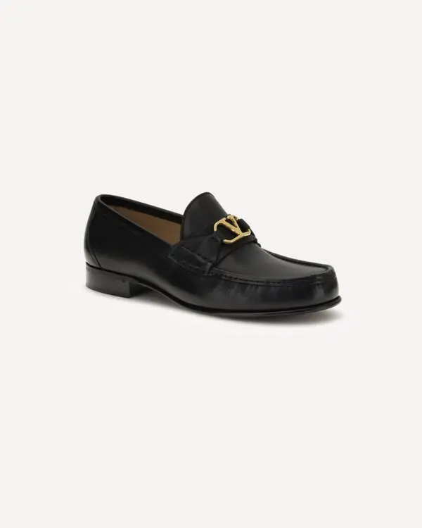 Valentino Garavani Signature Vlogo Loafers - Black