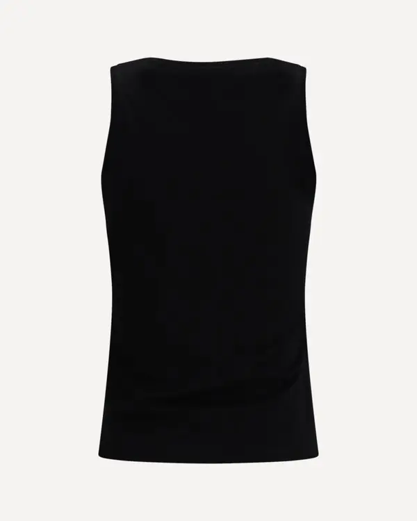 Balmain Paris Brush Print Tank Top - Black