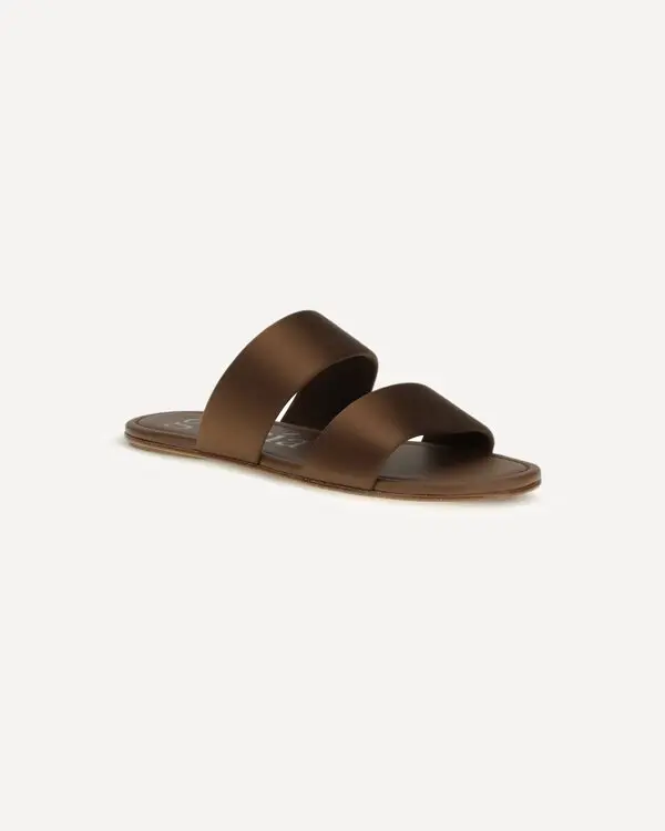 PEDRO GARCIA Double-band Satin Sandals
