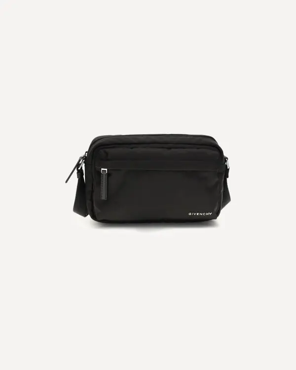 Givenchy Essential U Bag In Nylon With Silver Tone Signature
