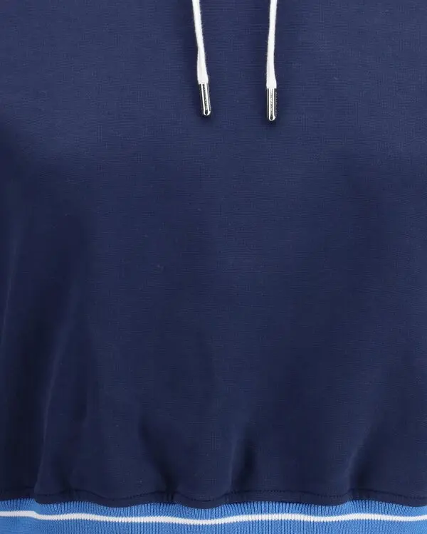 Casablanca Cropped Hoodie With Logo Detail