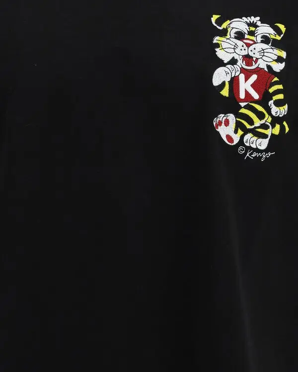Kenzo Wild Tiger Motif Embroidered On The Chet Overized T-hirt