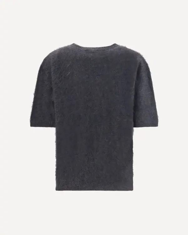 LISA YANG Maren Brushed Cashmere Sweater - Grey