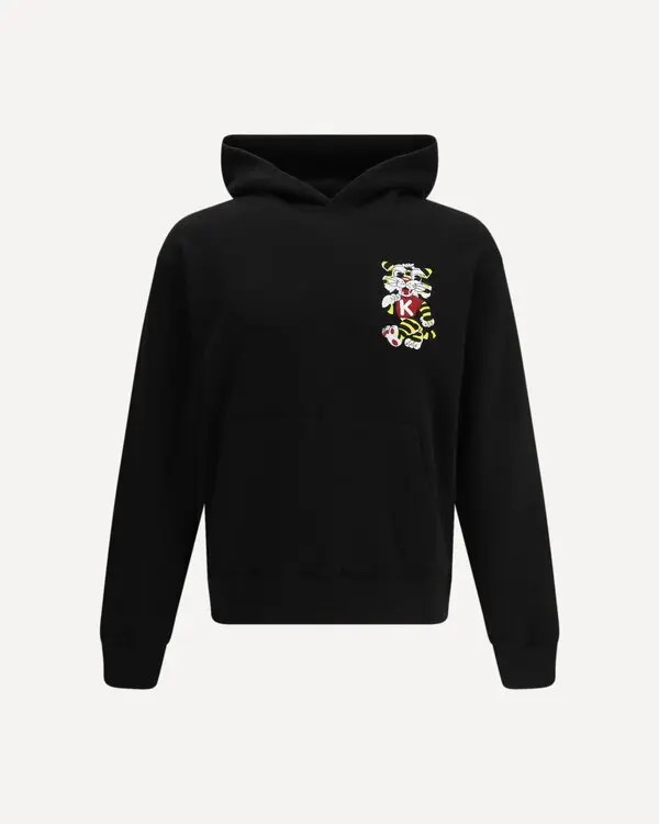 Kenzo Cotton Hoodie With Wild Tiger Embroidery