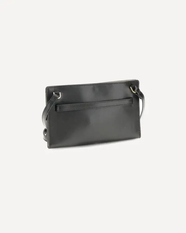 TOTEME Belted Leather Crossbody Bag - Black