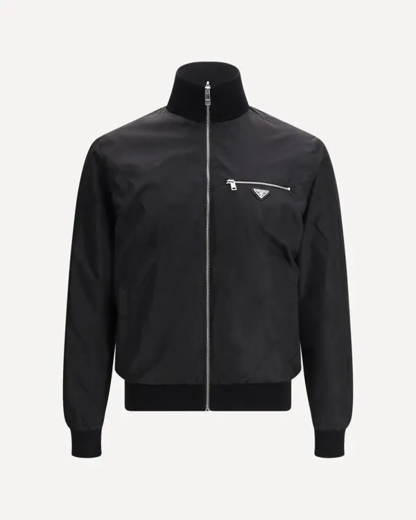 Prada Reversible Wool And Re-nylon Bomber Jacket