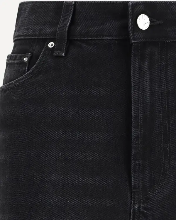 TOTEME Wide-leg Jeans With Pressed Crease - Black