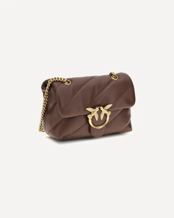 Pinko Love Mini Puff Leather Shoulder Bag
