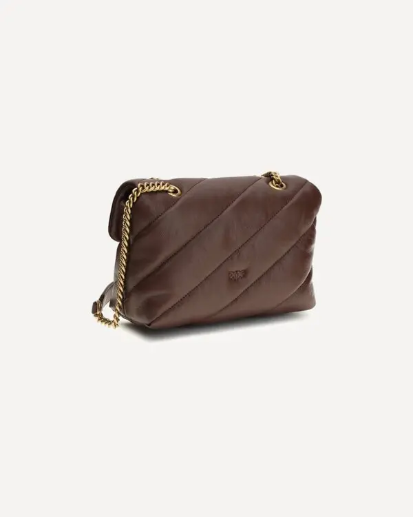 Pinko Love Mini Puff Leather Shoulder Bag