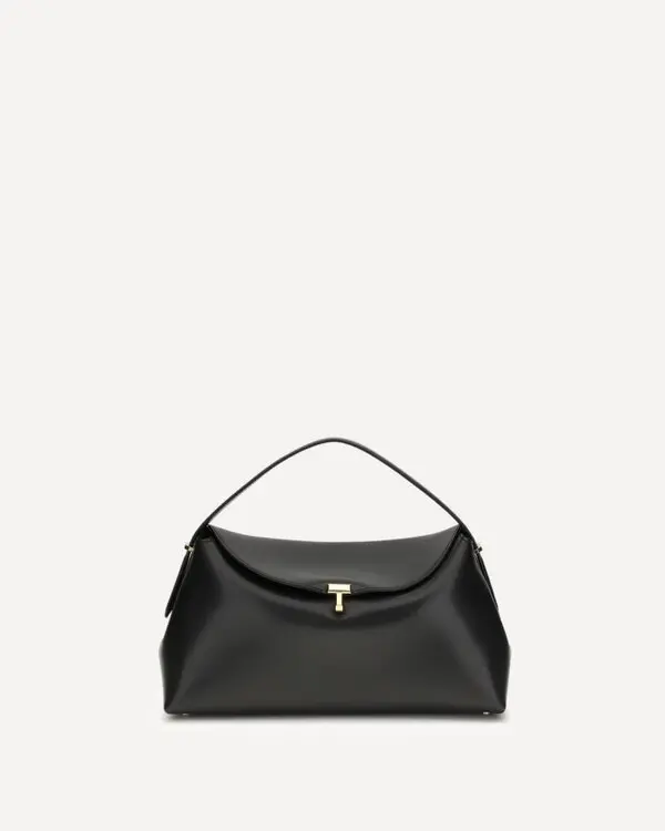 TOTEME T-lock Shoulder Bag - Black