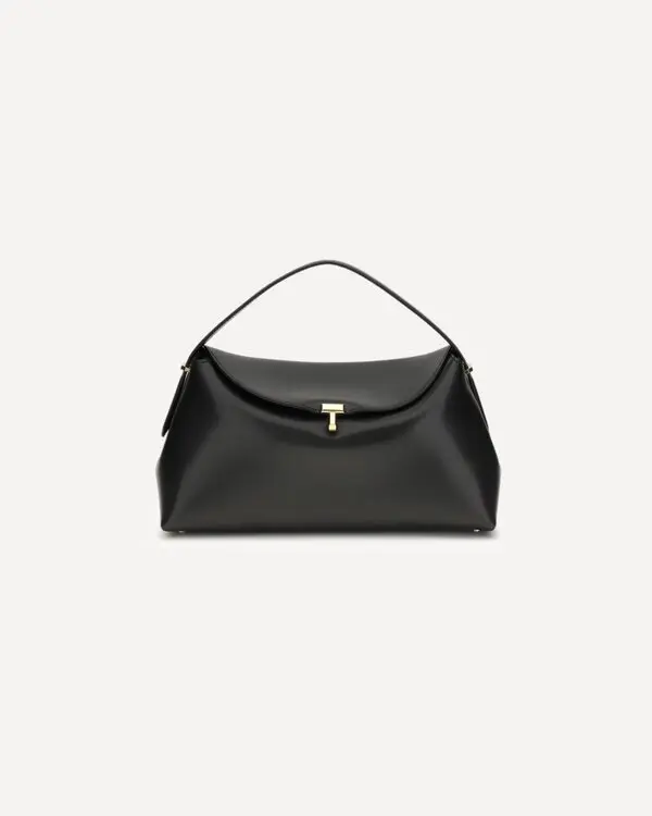 TOTEME T-lock Shoulder Bag - Black