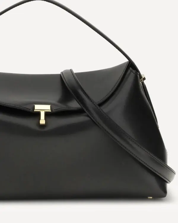 TOTEME T-lock Shoulder Bag - Black