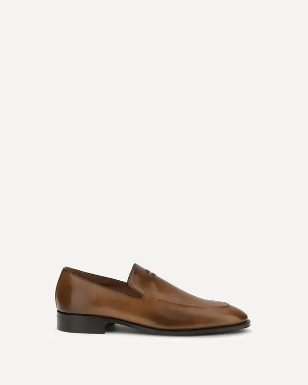 Miu Miu Leather Loafers - Brown