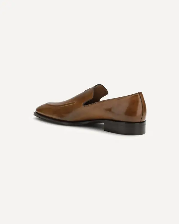 Miu Miu Leather Loafers - Brown