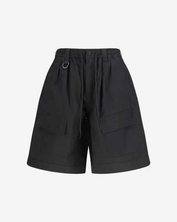 Y3 Cotton-blend Cargo Bermuda Shorts