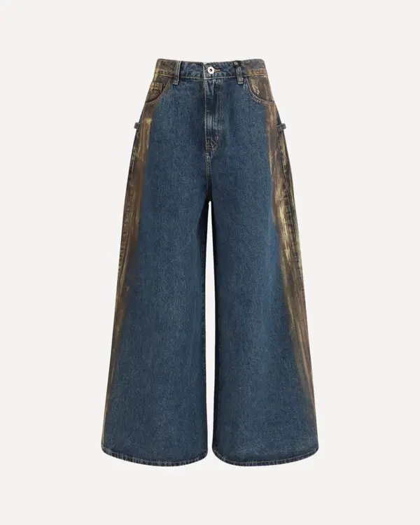 ELLA Oversized Jeans With Contrasting Painted Details