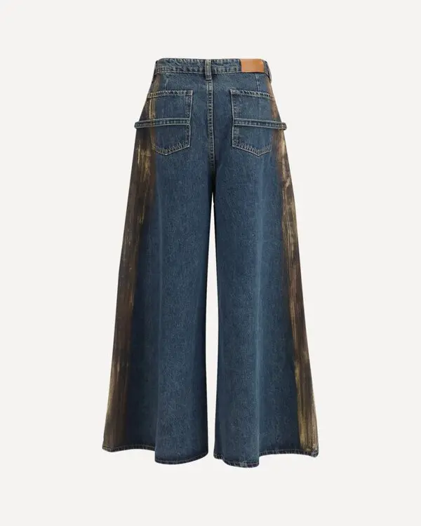 ELLA Oversized Jeans With Contrasting Painted Details