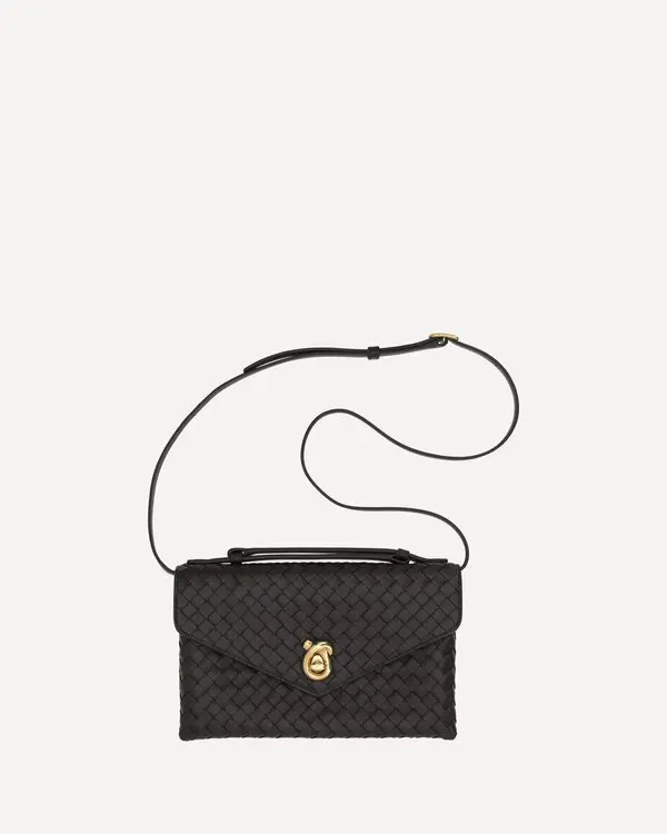 Bottega Veneta Knot Lock Shoulder Bag - Brown