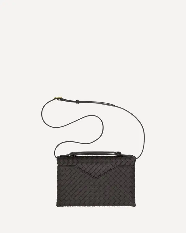 Bottega Veneta Knot Lock Shoulder Bag - Brown