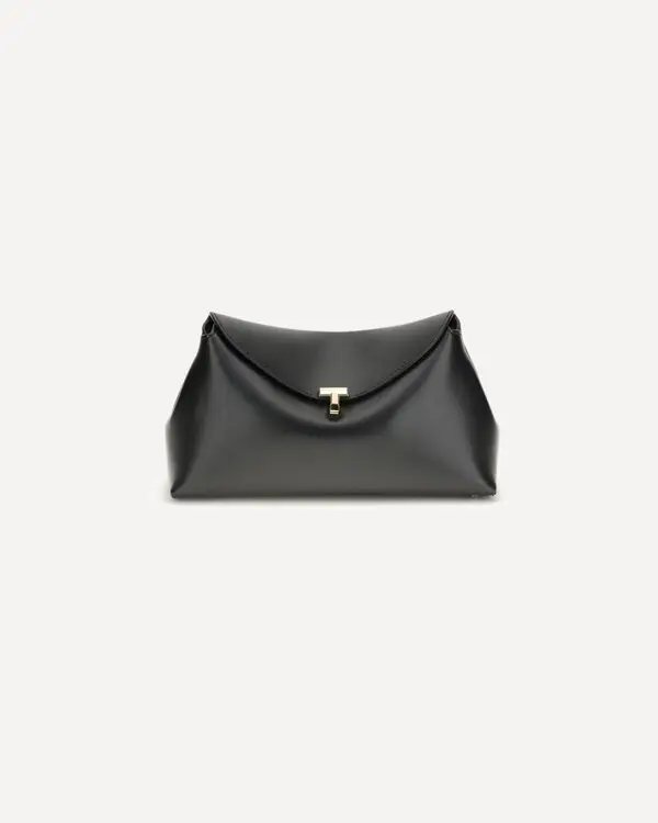 TOTEME T-lock Clutch - Black