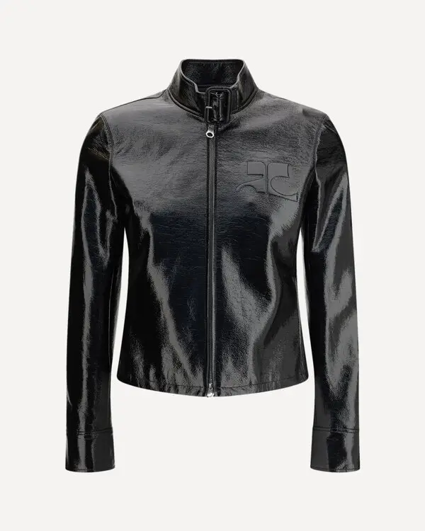 COURREGES City Vinyl Zip-up Jacket