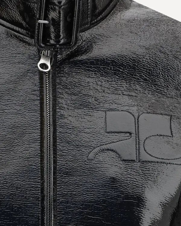 COURREGES City Vinyl Zip-up Jacket