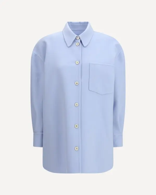 Fabiana Filippi Long Shirt In Double Wool