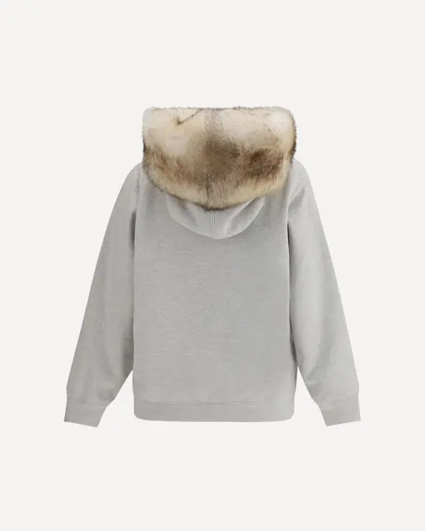 Prada Shearling Lined Hoodie