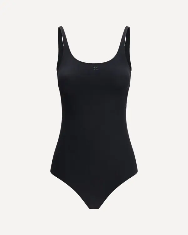COURREGES One Piece Swimsuit With Cut-out Detail - Black