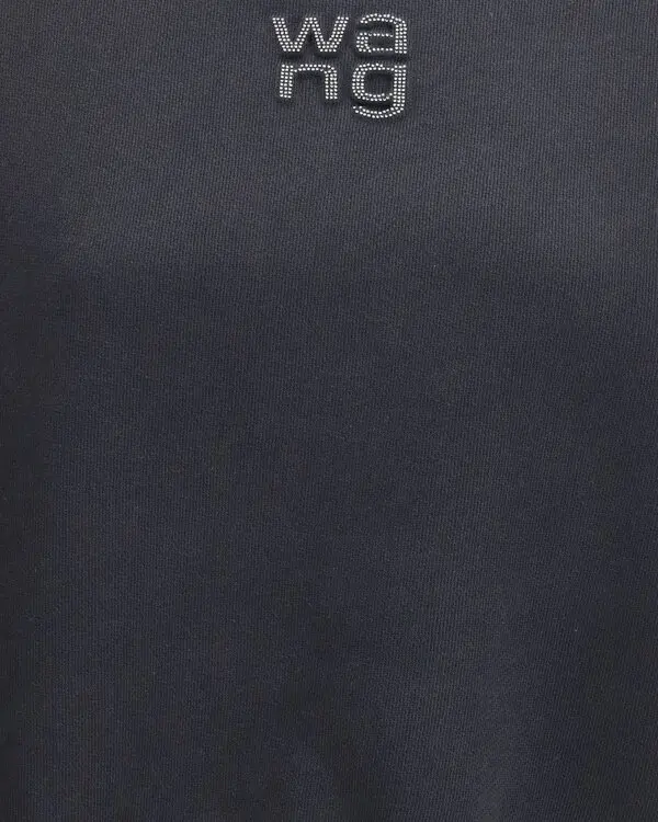 Alexander Wang Crystal Hotfix Logo Sweatshirt